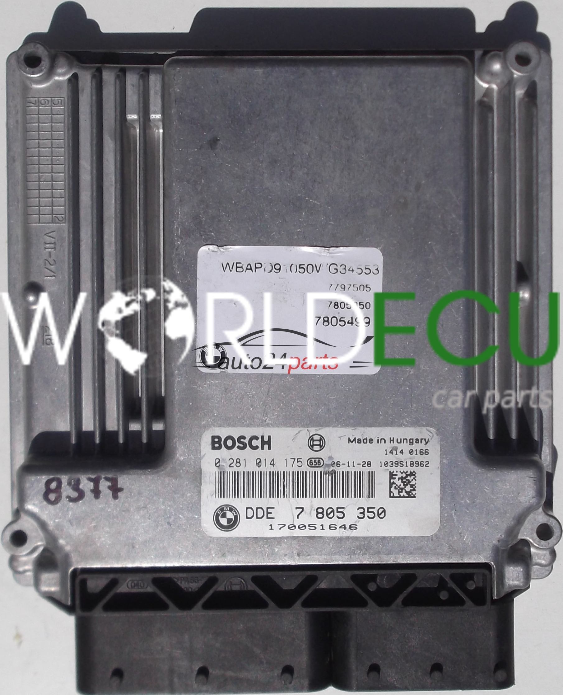 ECU CENTRALITA DE MOTOR BMW X3 3.0, BOSCH 0 281 014 175, BOSCH 0281014175, DDE 7 805 350 ...