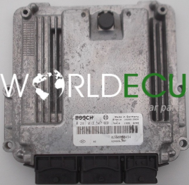 CENTRALINA MOTORE RENAULT SCENIC 2.0 DCI BOSCH 0 281 013 507, 0281013507, 8200688494, 8200688457 ...