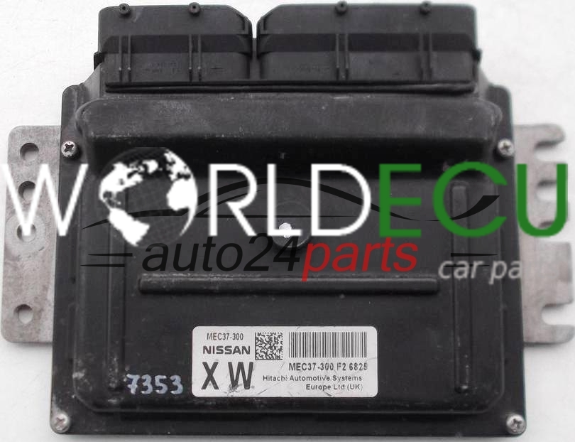 ECU ENGINE CONTROLLER NISSAN MICRA 1.2 MEC37-300 XW, MEC37300, F2 6825, F26825, MEC37300F26825 ...