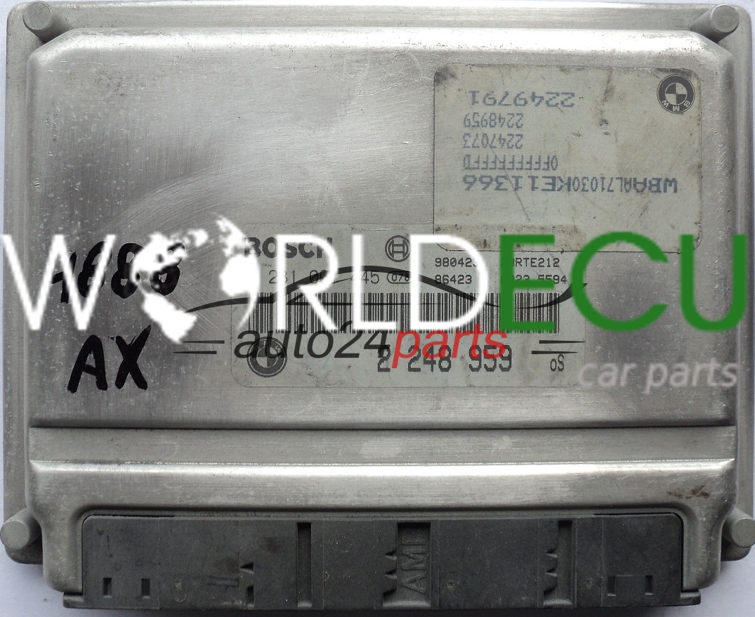 CALCULATEUR MOTEUR BMW E46 320 2.0 D BOSCH 0281001445, 0 281 001 445, 2248959, 2 248 959 ...