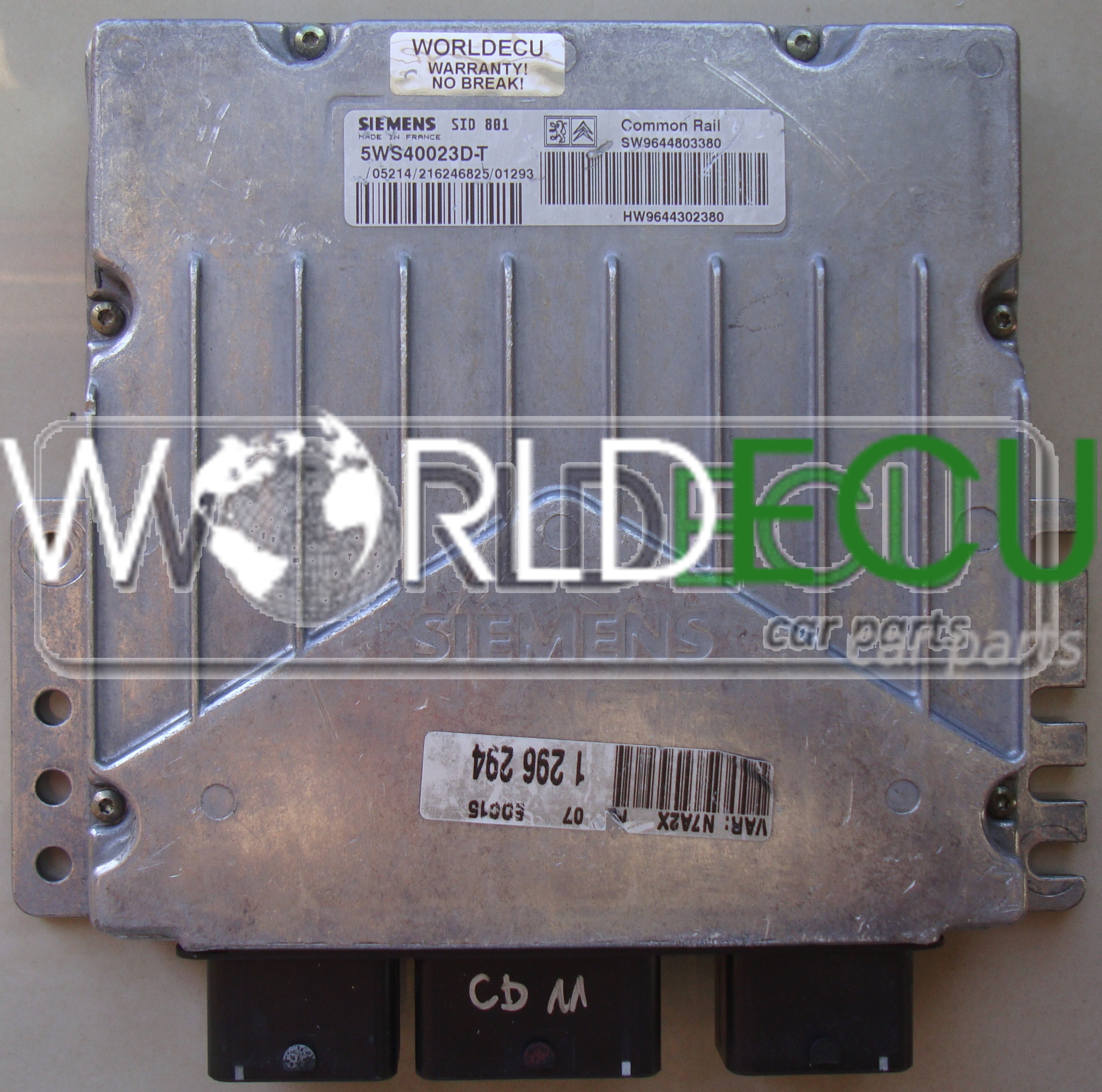 ECU CENTRALITA DE MOTOR CITROEN / PEUGEOT SIEMENS SID 801 / 5WS40023D-T / 5WS40023DT ...