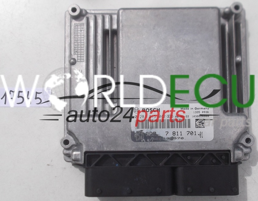 ECU CENTRALITA DE MOTOR BMW E81 BOSCH 0 281 015 042, 0281015042, DDE 7 811 701 -01, DDE781170101 ...