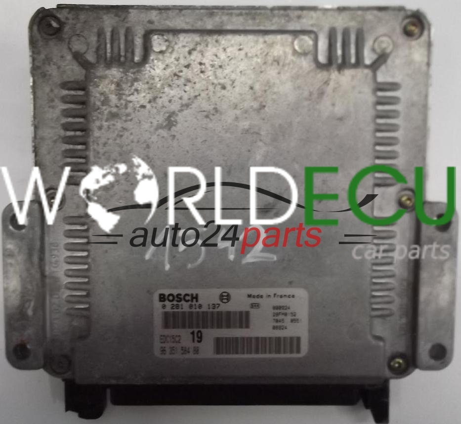 ECU CENTRALITA DE MOTOR CITROEN XSARA PICASSO 2.0 HDI BOSCH 0281010137, 0 281 010 137 ...