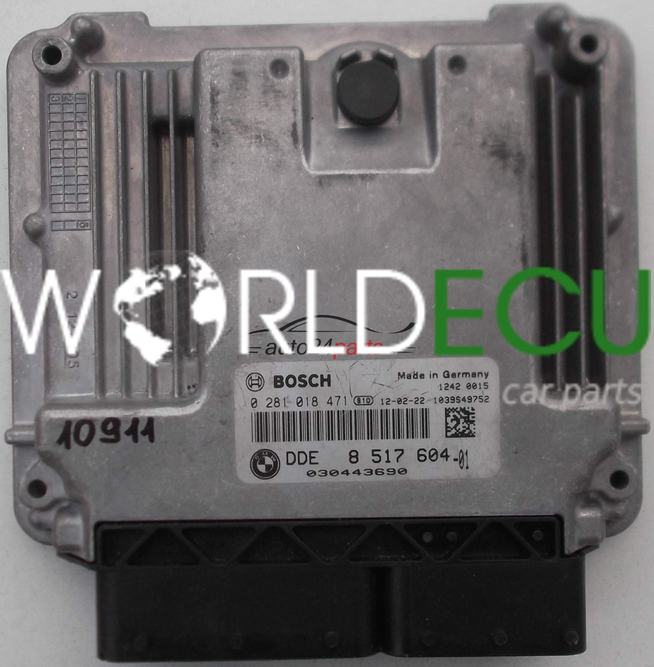 ECU ENGINE CONTROLLER BMW X1 E84 BOSCH 0 281 018 471, 0281018471, DDE 8 517 604, 8517604 ...
