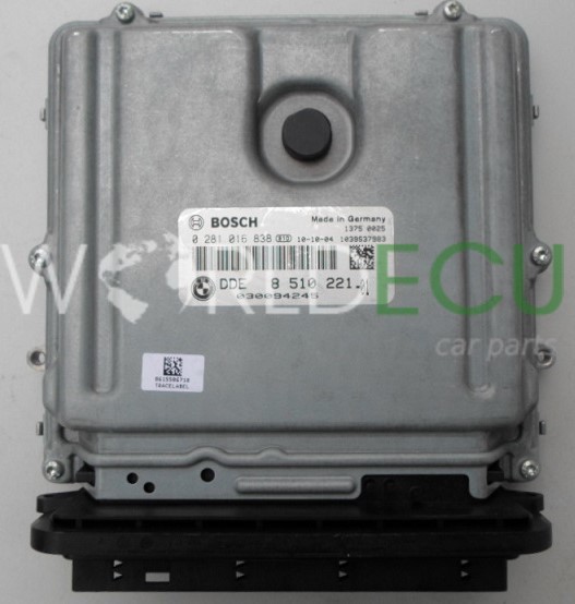 Centralita de motor UCE BMW E91 BOSCH 0 281 016 838, 0281016838, DDE 8 510 221, DDE8510221 ...