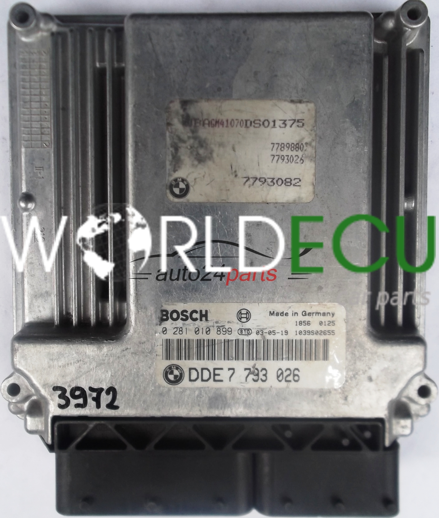 ECU CENTRALITA DE MOTOR BMW E65/E66 740 4.0 DIESEL BOSCH 0281010899, 0 281 010 899, DDE 7793026 ...