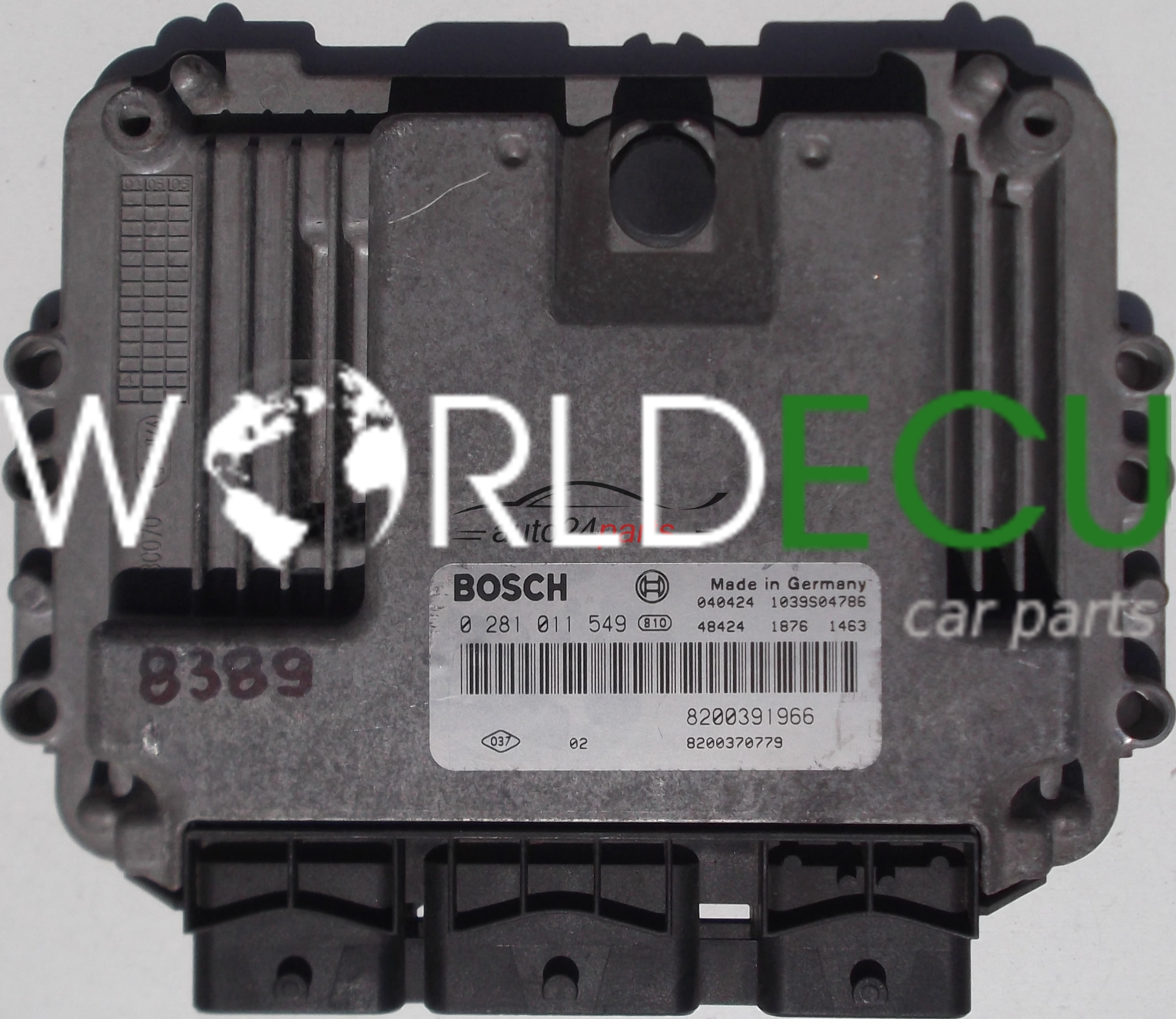 CENTRALINA MOTORE RENAULT MEGANE SCENIC 1.9 DCI, BOSCH 0 281 011 549, BOSCH 0281011549 ...