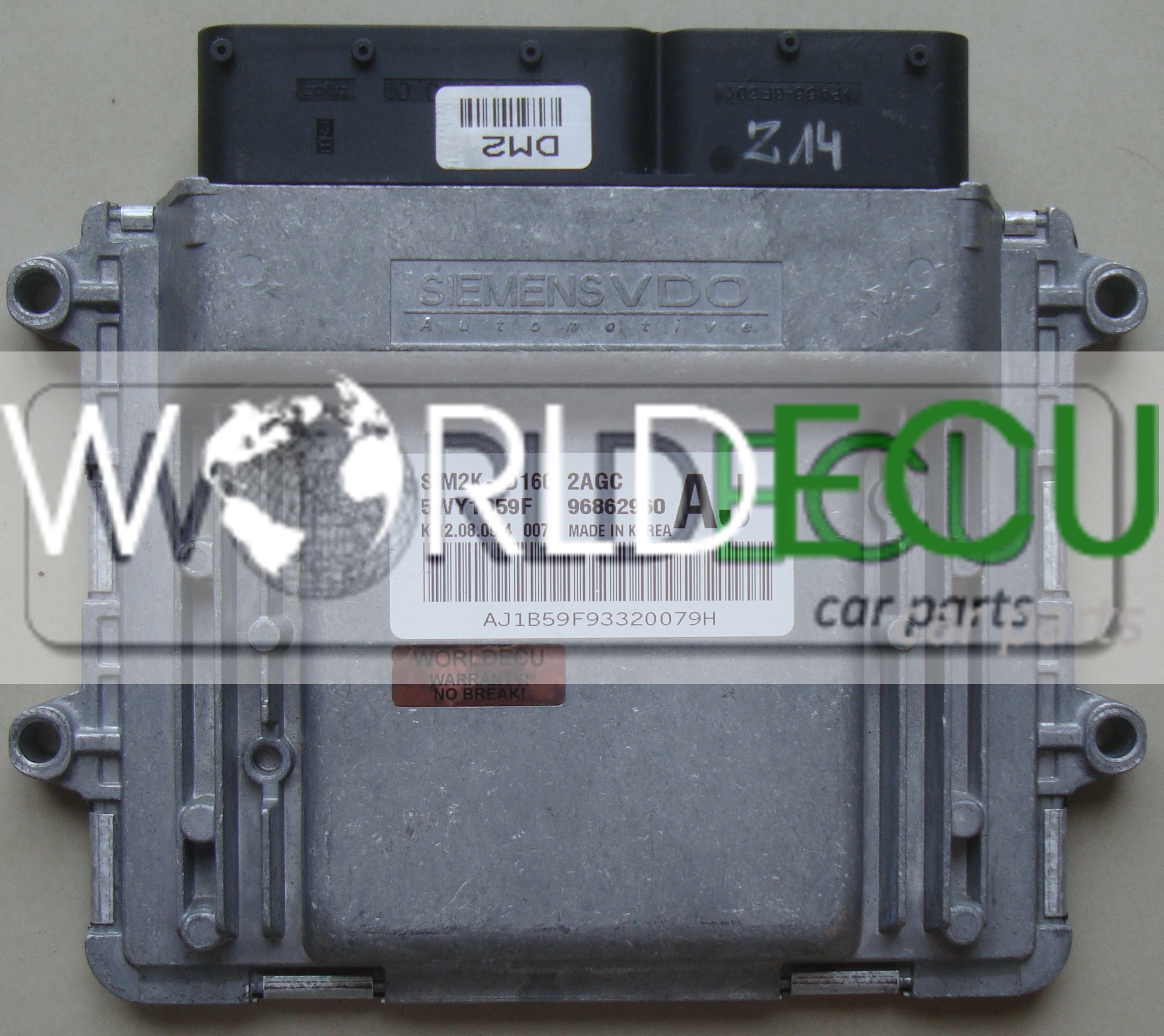 CALCULATEUR MOTEUR SIEMENS SIM2K-D160 2AGC / 5WY1B59F / 96862960 AJ / 96862960AJ - Calculateur ...