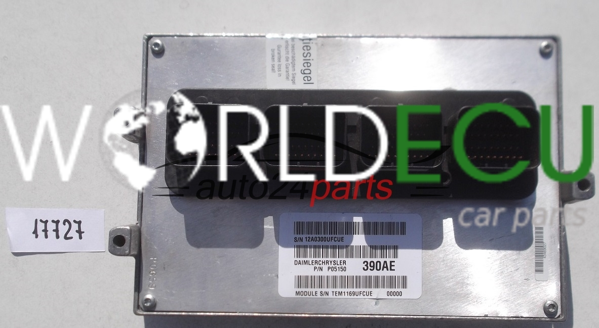 ECU ENGINE CONTROLLER DODGE RAM 5.7L P05150 390AE, P05150390AE - ECU ...