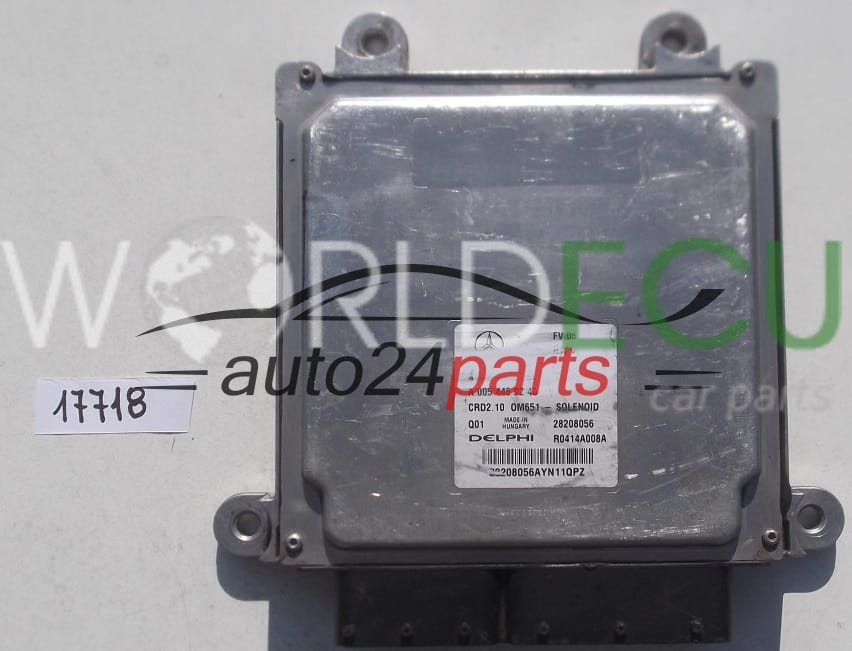 ECU Engine control unit MERCEDES W204 DELPHI R0414A008A, 28208056, A ...