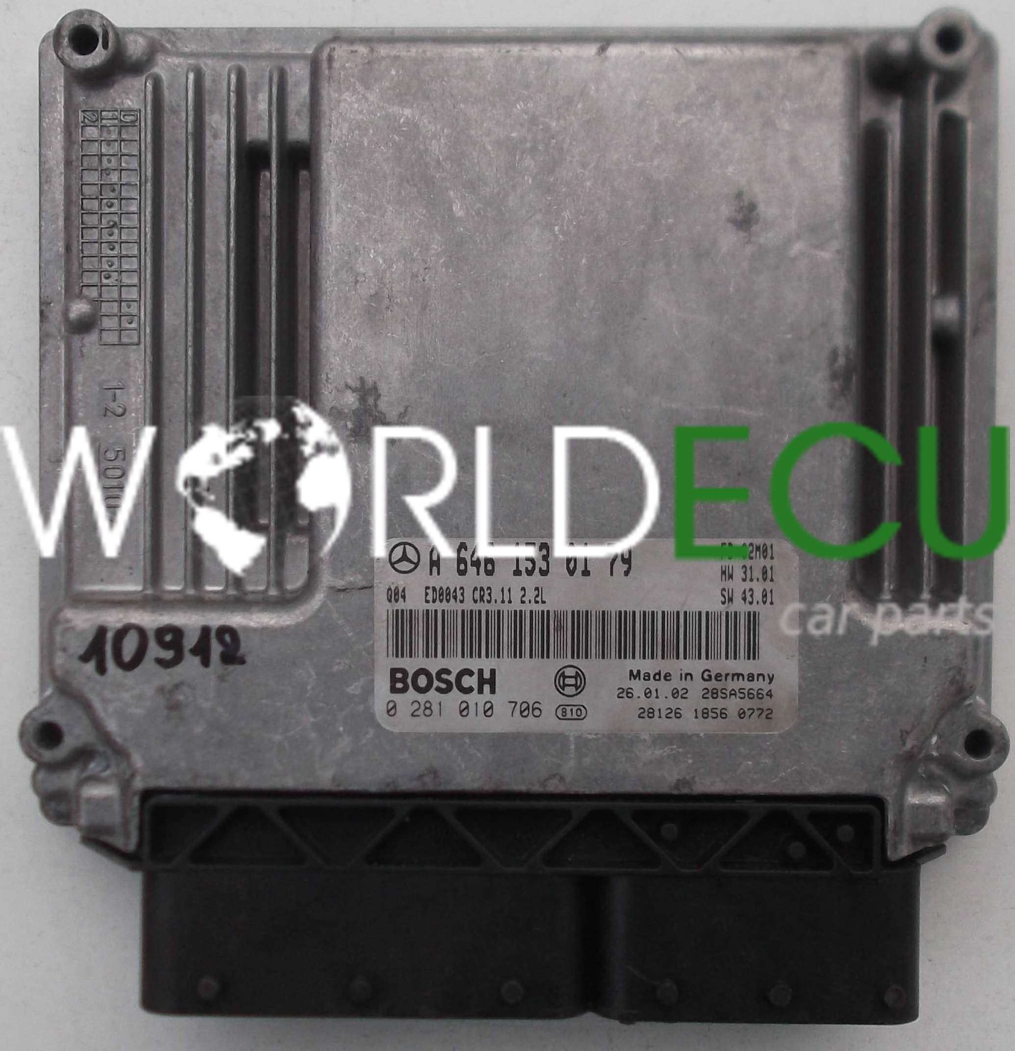 MOTORSTEUERGERÄT ECU STEUERGERAT MERCEDES E200 W211 BOSCH 0 281 010 706 ...