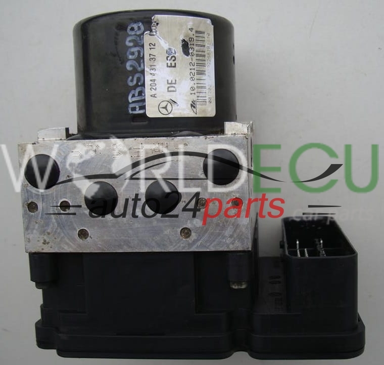POMPE HYDRAULIQUE ET CALCULATEUR d'ABS MERCEDES W204 A 204 431 37 12 ...