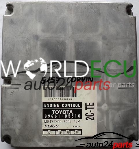 ECU ENGINE CONTROLLER TOYOTA AVENSIS 2.0 TD DENSO 1758002005, MB175800 ...