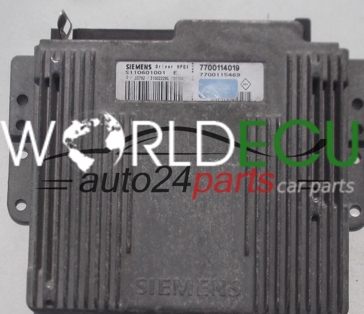 ECU ENGINE CONTROLLER RENAULT MEGANE COUPE 2.0 SIEMENS S110601001 E ...