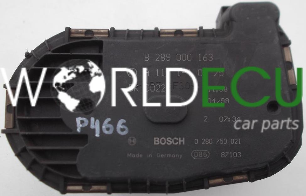 THROTTLE BODY MERCEDES BOSCH 0 280 750 021, 0280750021, A 111 141 01 25 ...