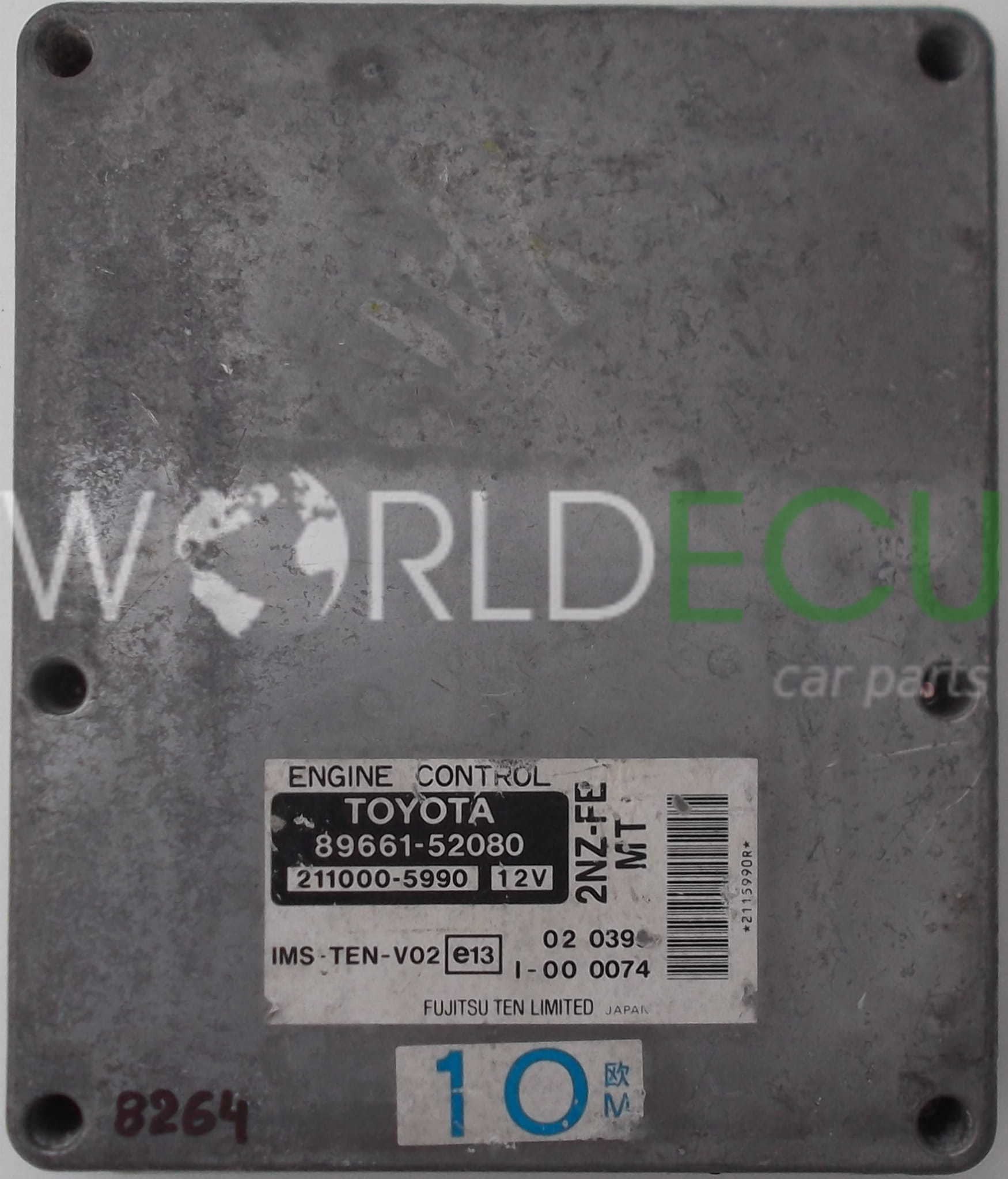 ECU ENGINE CONTROLLER TOYOTA YARIS 1.3 89661-52080 2NZ-FE, 8966152080 ...