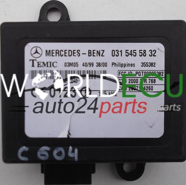 ECU ENGINE CONTROLLER IMMO IMMOBILIZER MERCEDES SPRINTER VITO, 031 545 ...