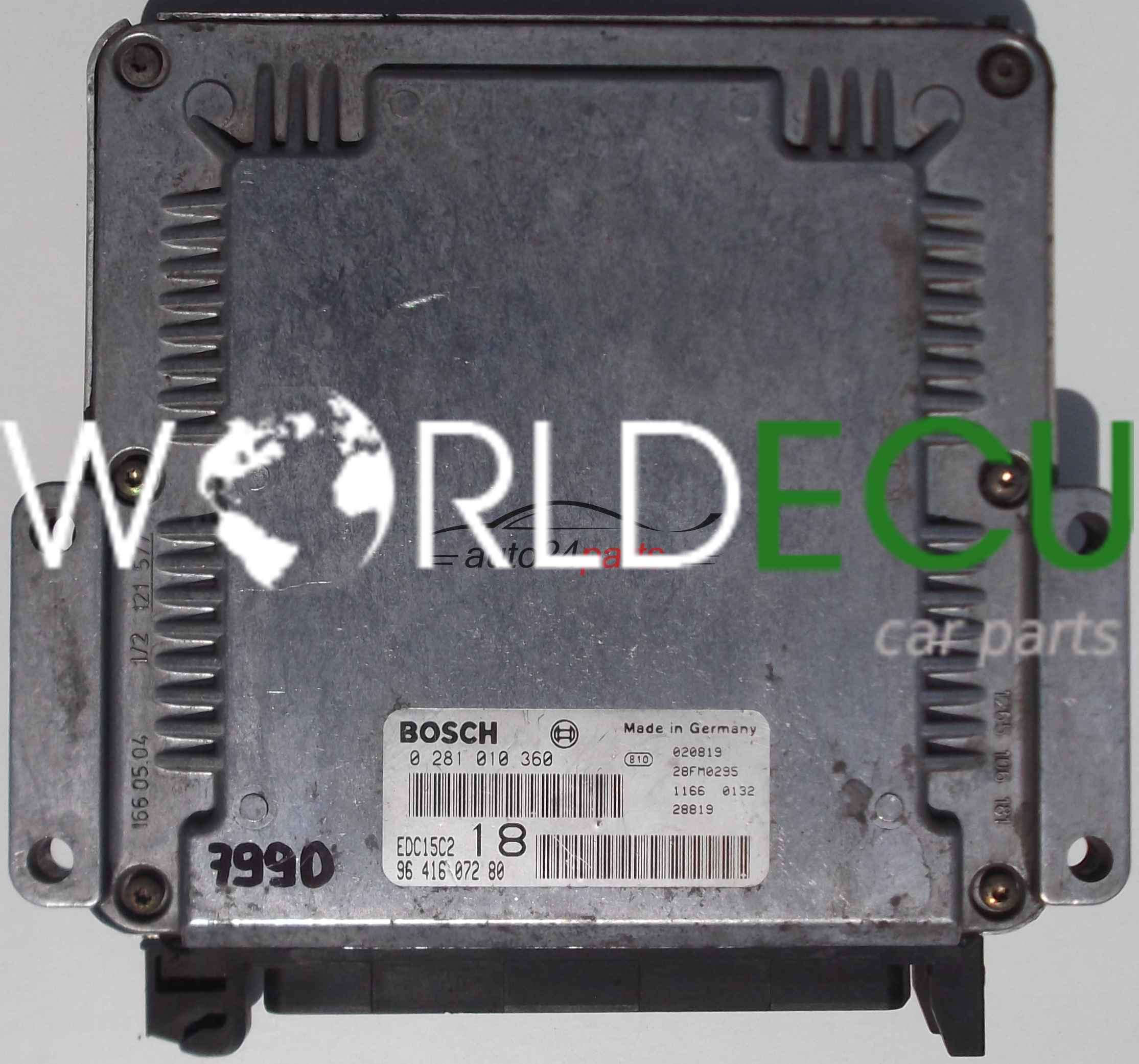 ECU ENGINE CONTROLLER PEUGEOT PARTNER, CITROEN BERLINGO 2.0 HDI, BOSCH ...