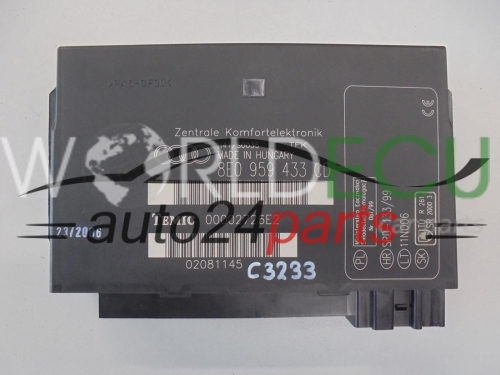 COMFORT CONTROL MODULE BSI BSM AUDI 8E0959433CD - COMFORT CONTROL ...