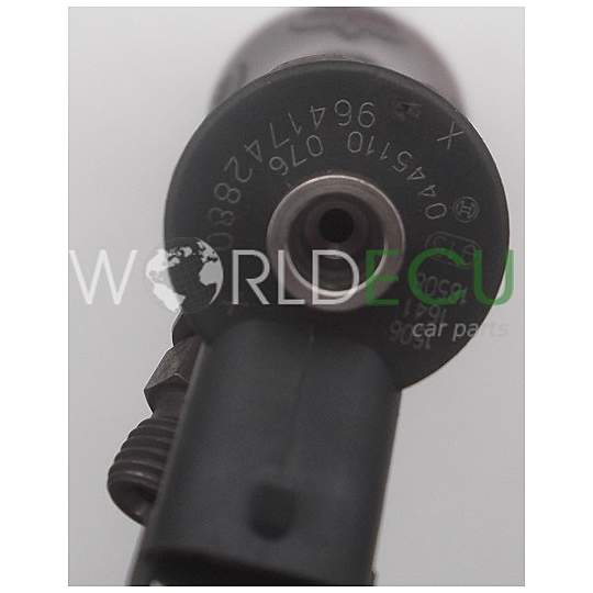 FUEL INJECTOR DIESEL COMMON RAIL CITROEN FIAT PEUGEOT 2.0 HDI BOSCH 0445110076, 9641742880 ...