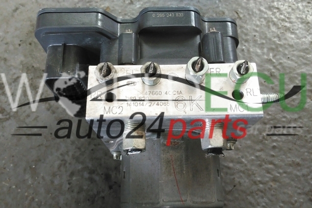 Abs Pump Module NISSAN X-TRAIL 47660 4CC1A, 476604CC1A, 0265243833 ...