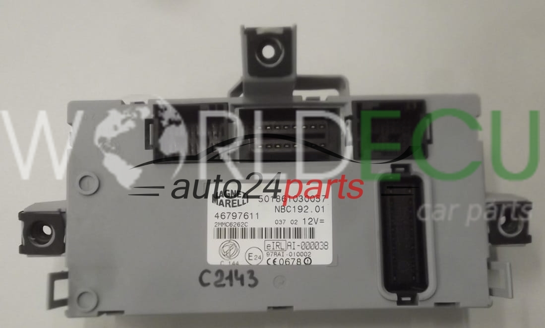 COMFORT CONTROL MODULE BSI BSM FIAT 46797611, 501861030057 - COMFORT ...