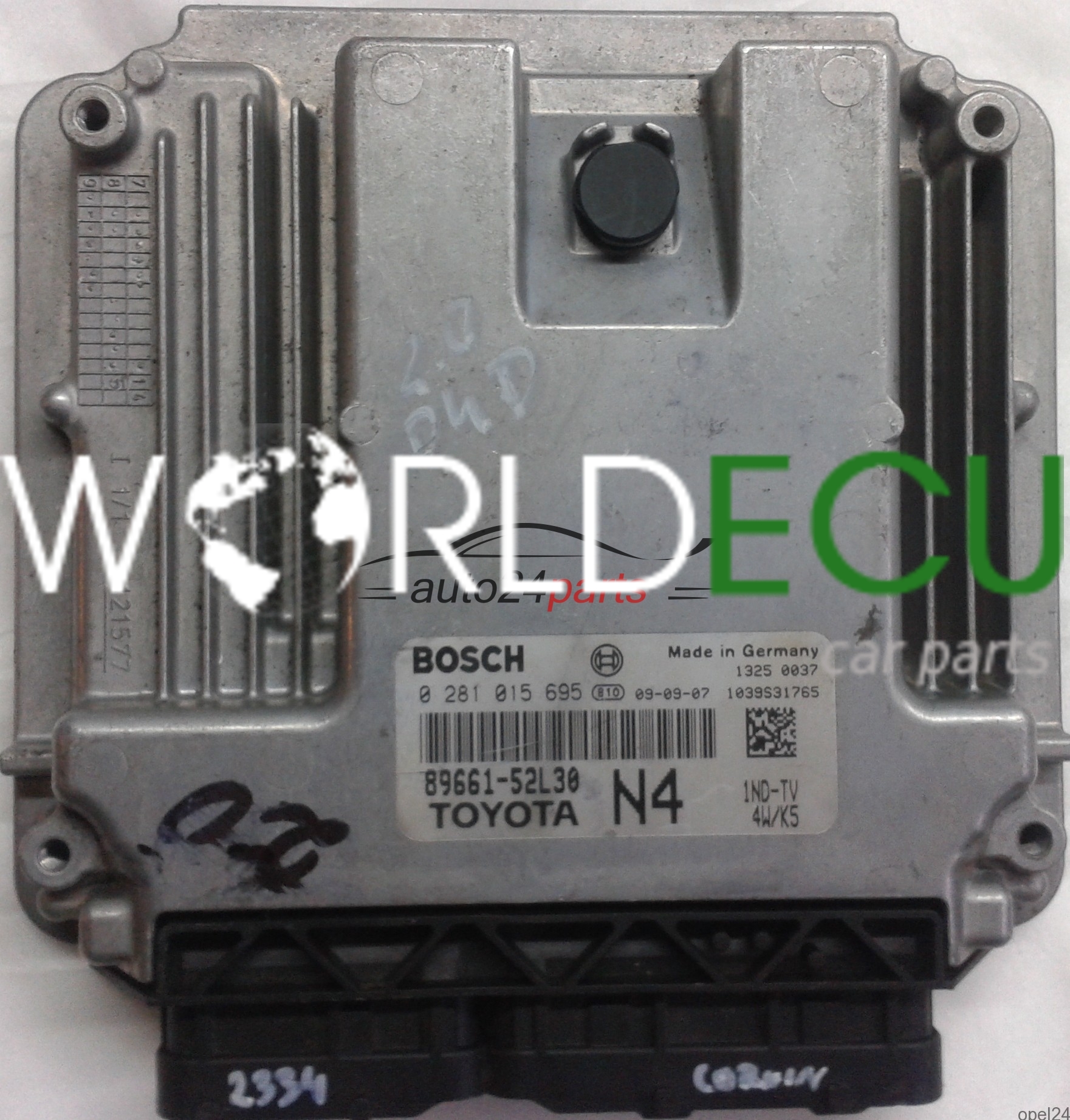 ECU ENGINE CONTROLLER TOYOTA YARIS 1.4 D4D 1ND-TV 89661-52L30 N4 ...