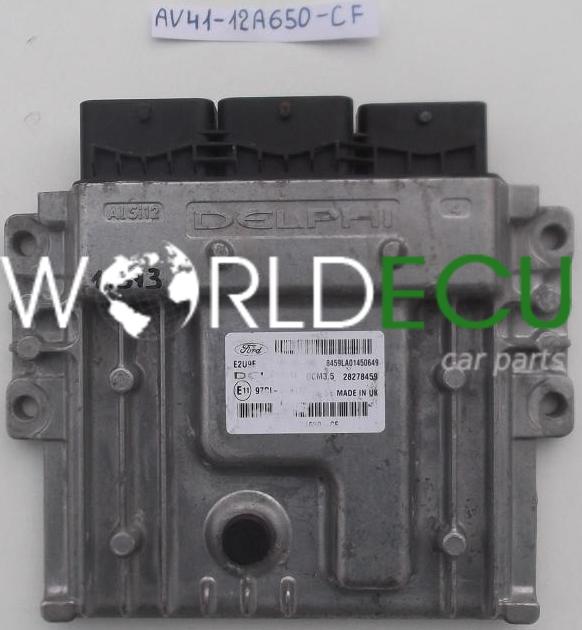 ECU ENGINE CONTROLLER FORD KUGA AV41-12A650-CF, AV4112A650CF, 28278459 ...