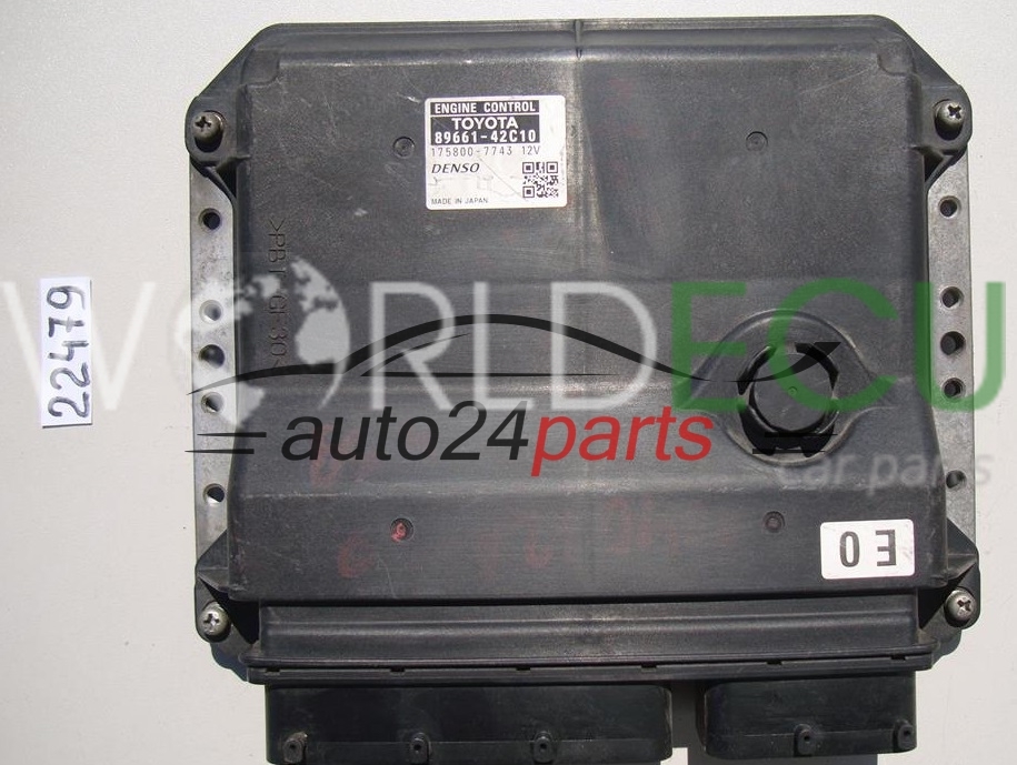 ECU Engine control unit TOYOTA RAF 4 2.2 D4D 89661-42C10, 8966142C10 ...