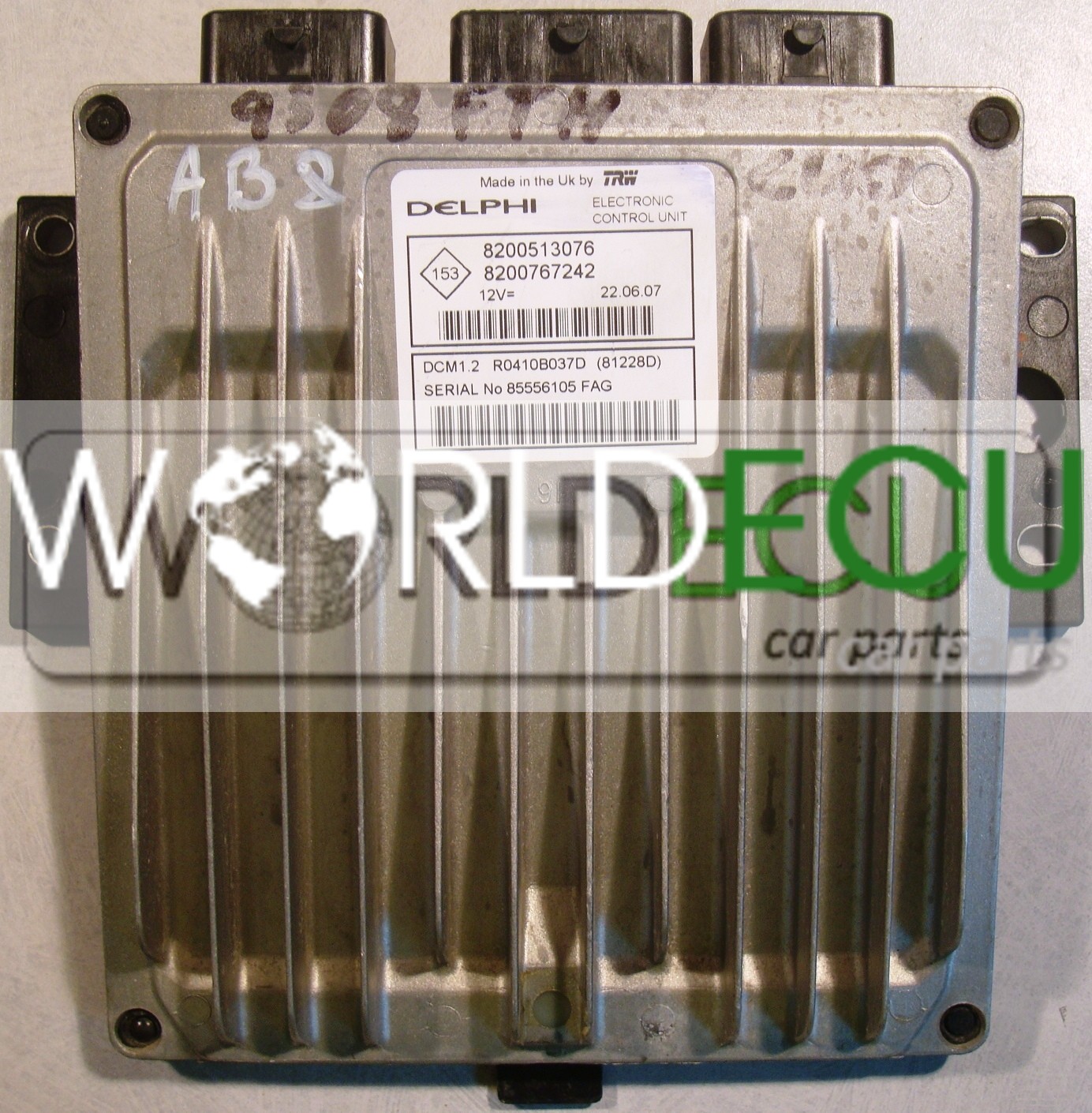 CALCULATEUR MOTEUR R0410B037D / 8200513076 / 8200767242 / DCM1.2 81228D ...