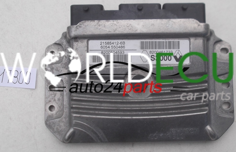 ECU ENGINE CONTROLLER RENAULT CLIO 1.2 JOHNSON CONTROLS 21585412-6B ...