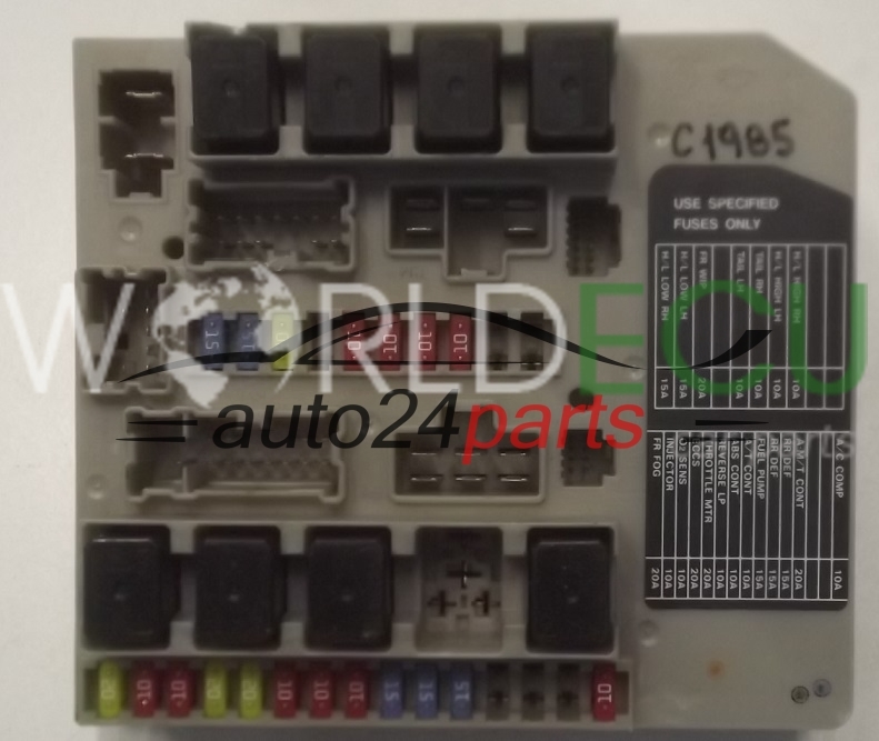 FUSE BOX BSI RENAULT NISSAN PP-T30-M10, PPT30M10 - FUSE BOX BSI - WorldECU