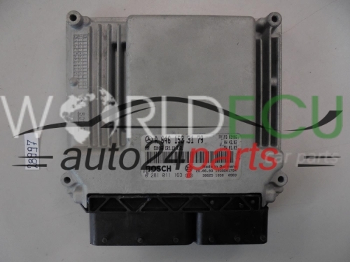 ECU Engine control unit MERCEDES BENZ 0281011163 A6461533179 CR3.13 ...
