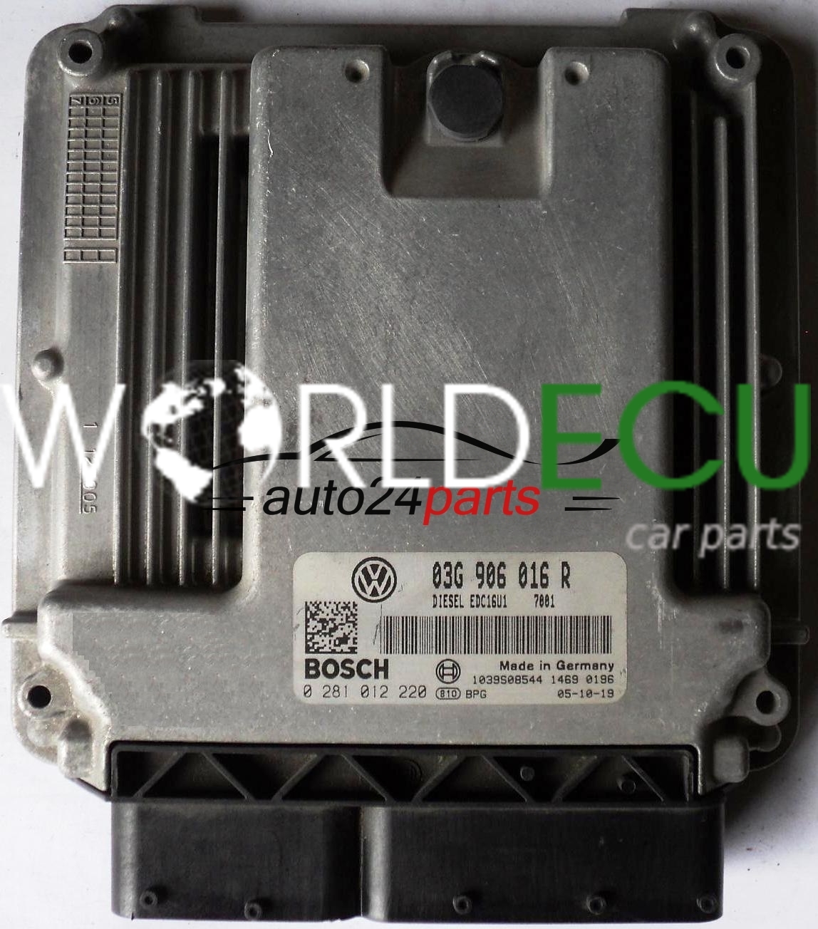 ECU ENGINE CONTROLLER VW VOLKSWAGEN GOLF 1.9 TDI 03G906016R, 03G 906 ...