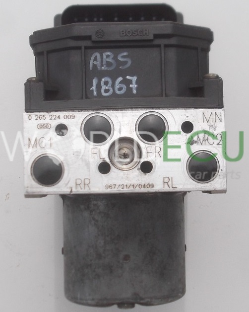 ABS PUMP ROVER 75 BOSCH 0 265 224 009, 0265224009, 0 265 900 004 ...
