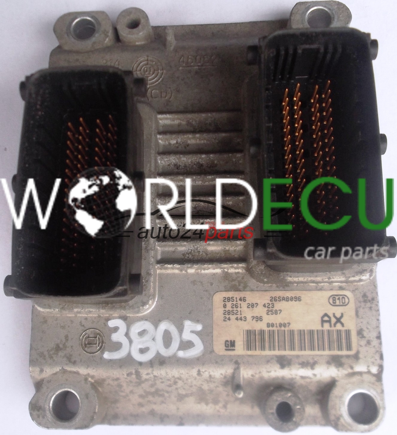 ECU ENGINE CONTROLLER OPEL CORSA C 1.2 Z12XE BOSCH 0261207423, 0 261 ...