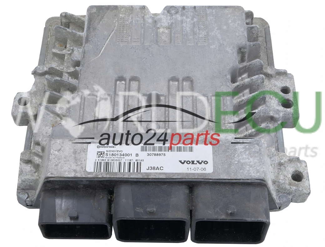 Calculateur Moteur VOLVO S180134001B, 30788975, J38AC - Calculateur ...