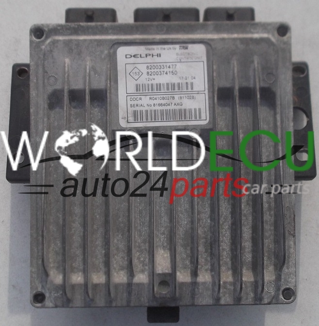 ECU ENGINE CONTROLLER RENAULT CLIO 1.5 DCI DELPHI R0410B027B ...