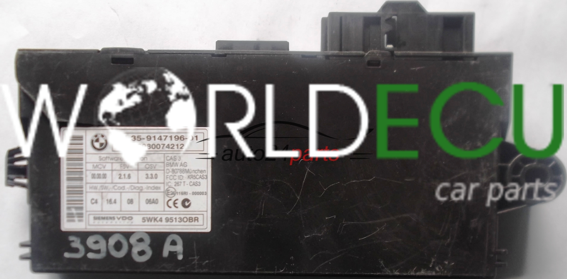 CAS CONTROL MODULE BMW E87 E90 6135914719601, 61.35-9147196-01 ...