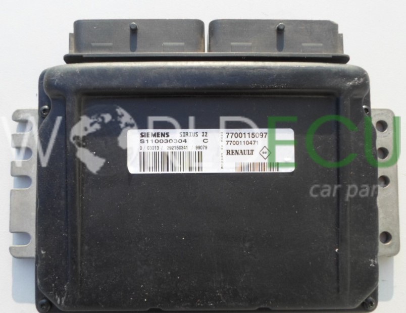 ECU Engine control unit RENAULT CLIO 1.4 SIEMENS S110030304 C ...