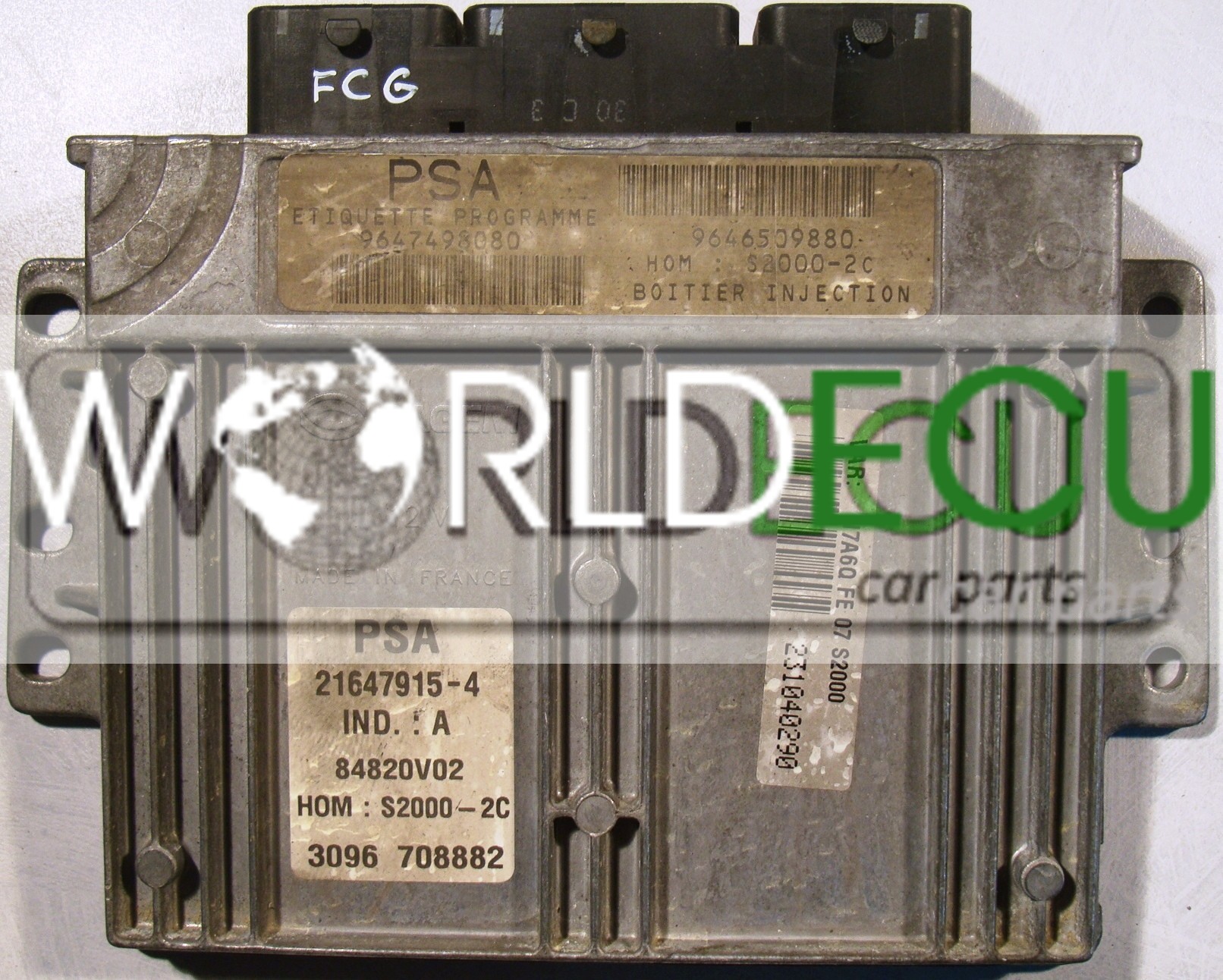 ECU ENGINE CONTROLLER 21647915-4 / 9647498080 / 9646509880 / S2000-2C ...