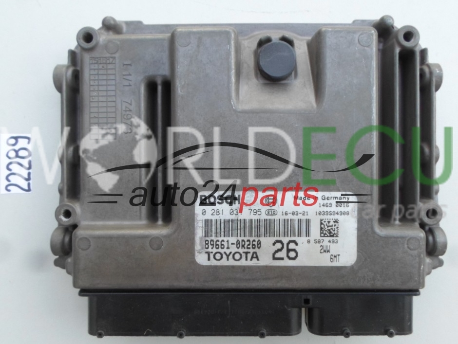ECU Engine control unit TOYOTA RAV 4 BOSCH 0 281 031 795, 0281031795 ...