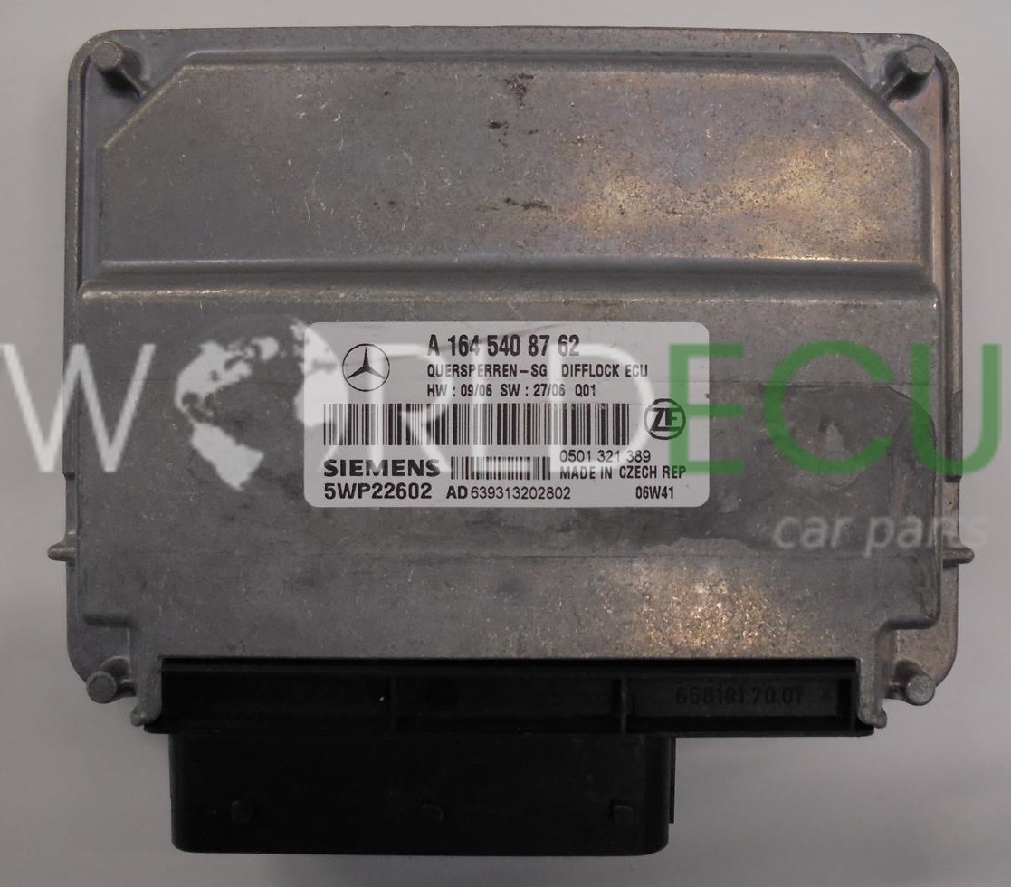 ECU AUTOMATIC GEARBOX MERCEDES ML W164 A 164 540 87 62, A1645408762 ...