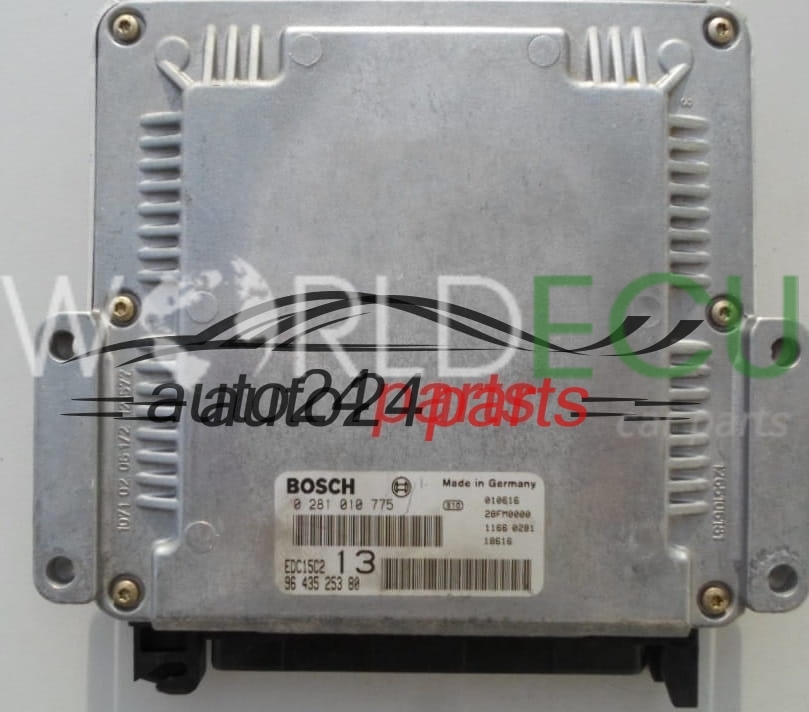 ECU Engine control unit PEUGEOT 406 2.0 HDI BOSCH 0 281 010 775 ...