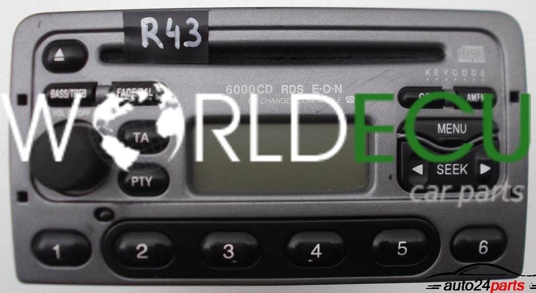RADIO CD 6000 RDS FORD YS4F-18C815-AC / YS4F18C815AC / M075541 - RADIO ...