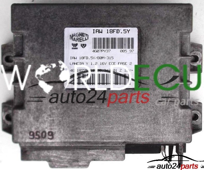 MOTORSTEUERGERÄT ECU STEUERGERAT LANCIA Y PSILON 1.2 16V, IAW 18FD.5Y ...