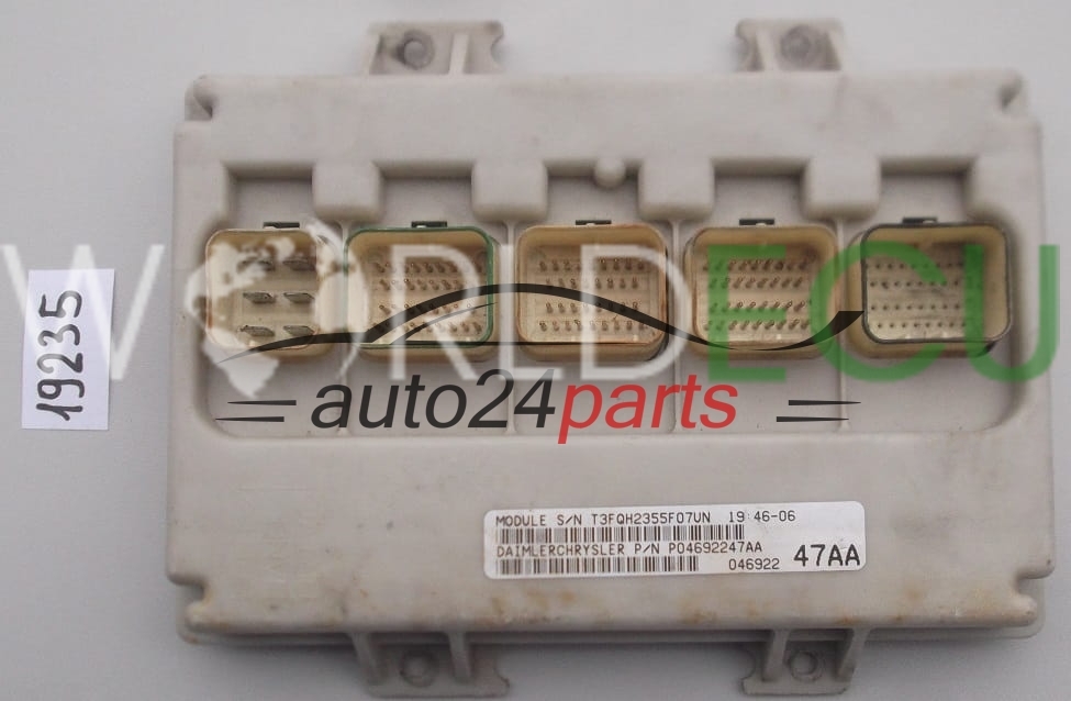 ECU Engine control unit CHRYSLER VOYAGER 2.8 CRD P04692247AA ...