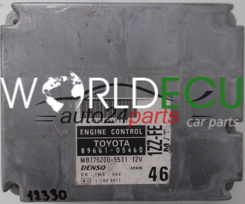 ECU ENGINE CONTROLLER TOYOTA AVENSIS 1.8 89661-05460, 8966105460 ...
