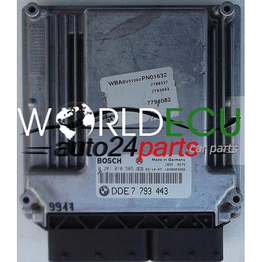 ECU ENGINE CONTROLLER BMW E46 320 2.0 D BOSCH 0 281 010 565, 0281010565, DDE7 789 327 ...