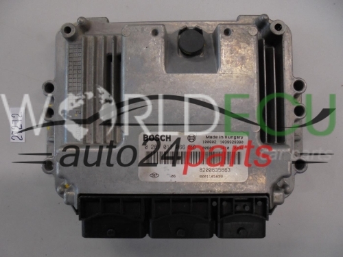 ECU Engine control unit RENAULT OPEL 0281017066 8200635663 - ECU Engine ...